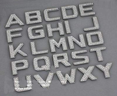 TRUE LINE Automotive Customized Iced Out Crystal Diamond Chrome Letter ...